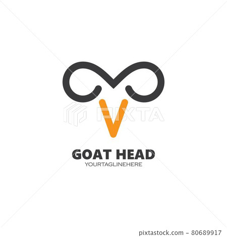 abstract Goat head icon vector illustrtion - Stock Illustration ...