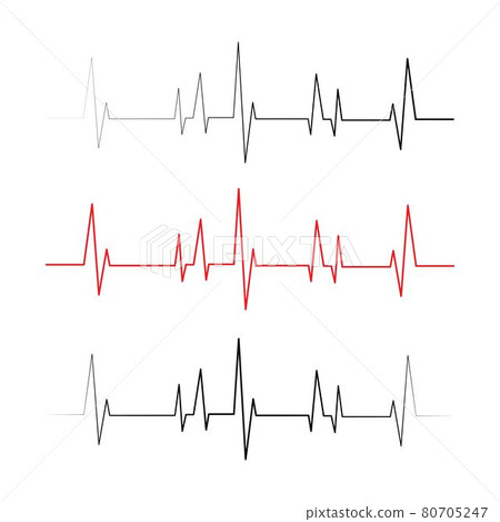 Pulse line ilustration - Stock Illustration [80705247] - PIXTA