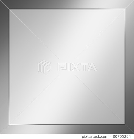 Metal background square silver frame - Stock Illustration [80705294 ...