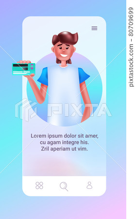 man holding credit card male cartoon character... - Stock Illustration ...