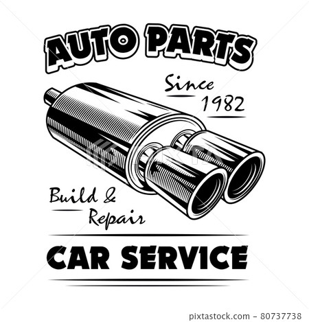Auto parts vector illustration - Stock Illustration [80737738] - PIXTA