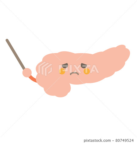 Pointer pancreas sad - Stock Illustration [80749524] - PIXTA