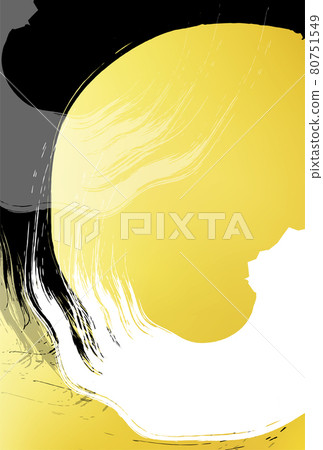 Brush gold faint background - Stock Illustration [80751549] - PIXTA