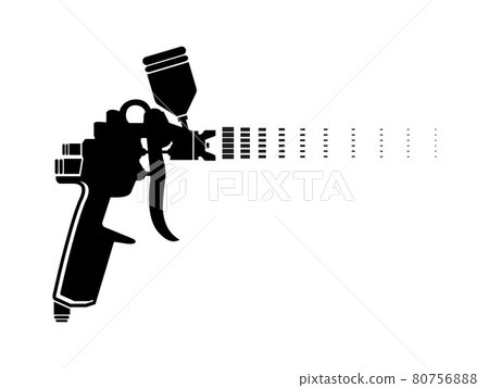 Auto body industrial painting spray gun vector... - Stock Illustration ...