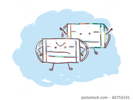 Double mask - Stock Illustration [80758191] - PIXTA