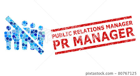 Grunge Public Relations Manager Pr Manager... - Stock Illustration ...