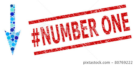 Textured hashtag Number One Watermark and Sharp... - Stock Illustration ...