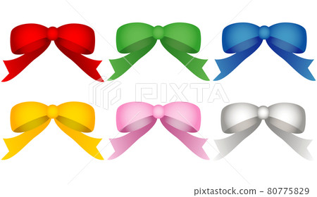 Ribbon 6 colors - Stock Illustration [80775829] - PIXTA