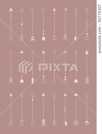 Arrow patterned background - Stock Illustration [80778307] - PIXTA
