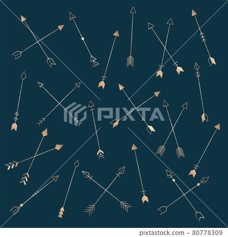 Arrow patterned background-插圖素材 [80778309] - PIXTA圖庫