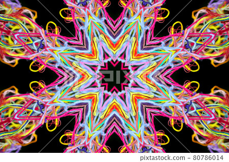 Abstract pattern of multicolored threads on a... - Stock Illustration ...