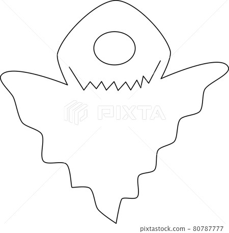 vector illustration of a clipart outline of a cast - Stock Illustration ...