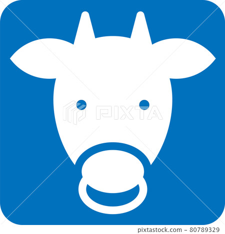 Cow pictogram - Stock Illustration [80789329] - PIXTA