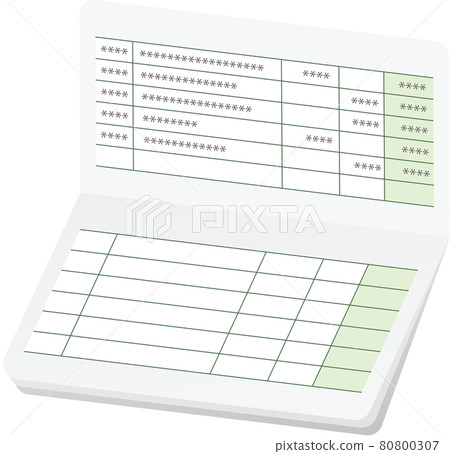 passbook - Stock Illustration [80800307] - PIXTA