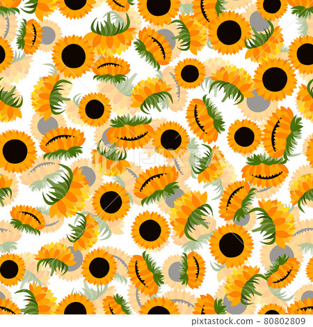 Summer colorful seamless pattern with orange... - Stock Illustration ...