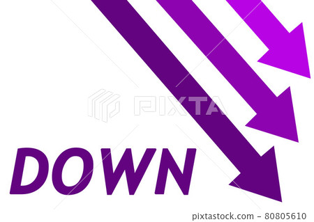 down - Stock Illustration [80805610] - PIXTA