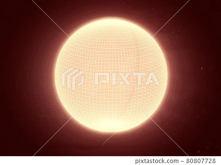 Illustration of a glowing orange sphere - Stock Illustration [80807728 ...