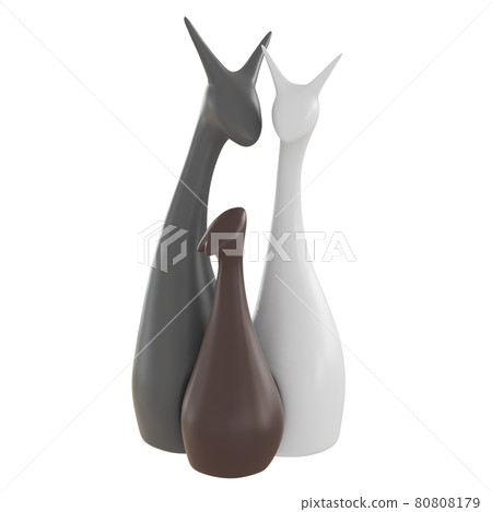 Three multicolored abstract decorative... - Stock Illustration ...