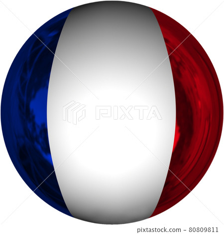 Ball-shaped French flag - Stock Illustration [80809811] - PIXTA