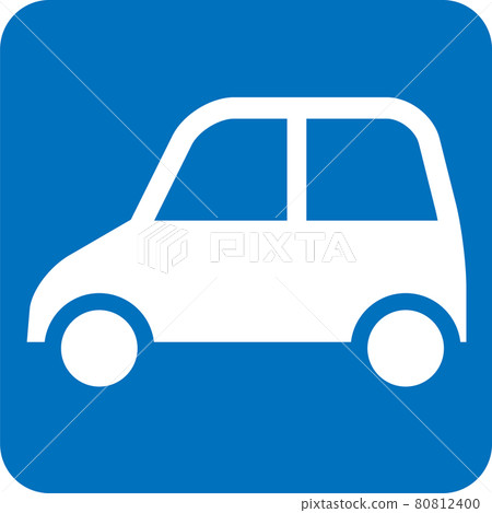 Pictogram of car - Stock Illustration [80812400] - PIXTA