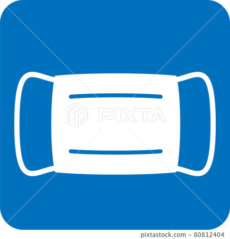 Mask pictogram - Stock Illustration [80812404] - PIXTA