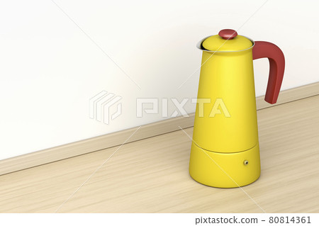 Yellow moka pot - Stock Illustration [80814361] - PIXTA