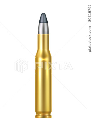 Realistic Bullet Illustration - Stock Illustration [80816762] - PIXTA