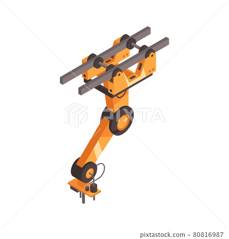 Isometric Robotic Arm - Stock Illustration [80816987] - PIXTA