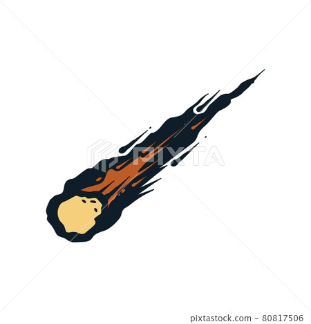 Hand Drawn Meteorite - Stock Illustration [80817506] - PIXTA