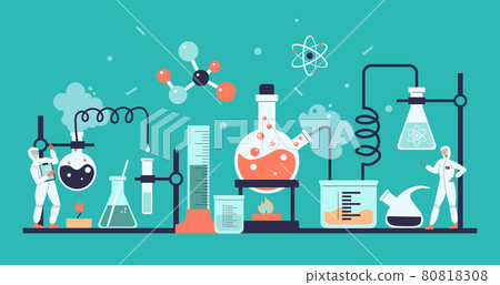 Science Laboratory Composition-插圖素材 [80818308] - PIXTA圖庫