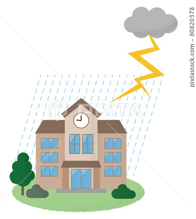 Vector illustration of a school suffering from... - Stock Illustration ...