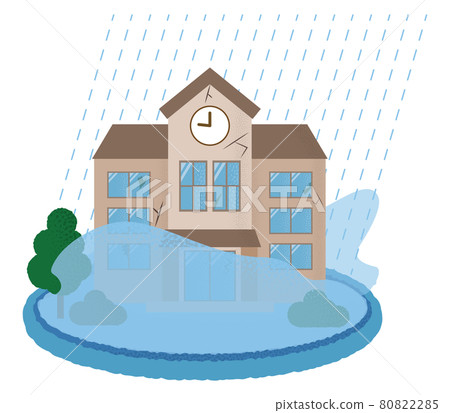 Vector illustration of a school suffering from... - Stock Illustration ...