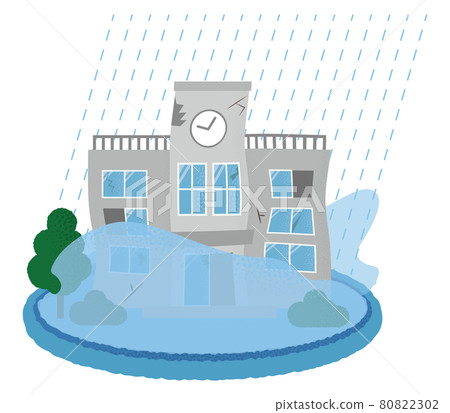 Vector illustration of a school suffering from... - Stock Illustration ...