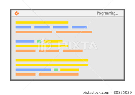Programming vector illustration - Stock Illustration [80825029] - PIXTA