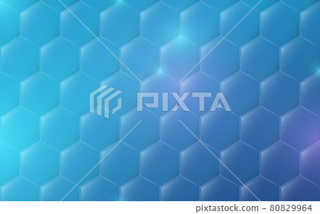 Abstract blue hexagon 3d texture background... - Stock Illustration ...