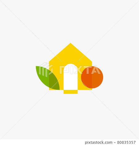 Garden house logo template design farming... - Stock Illustration ...
