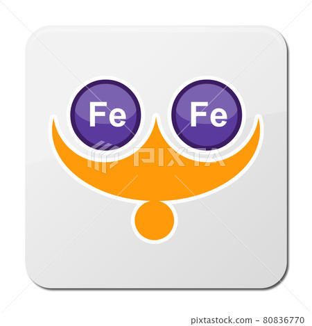 Transferrin receptor icon, a carrier protein... - Stock Illustration ...