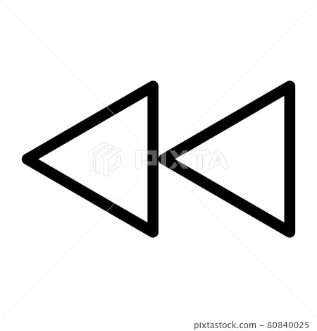 Simple rewind vector illustration - Stock Illustration [80840025] - PIXTA