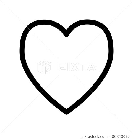 Simple heart vector illustration - Stock Illustration [80840032] - PIXTA