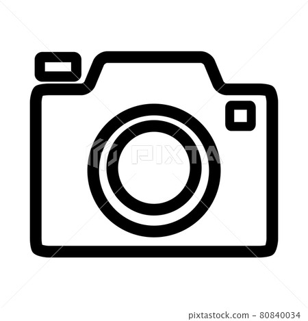 Simple camera vector illustration - Stock Illustration [80840034] - PIXTA