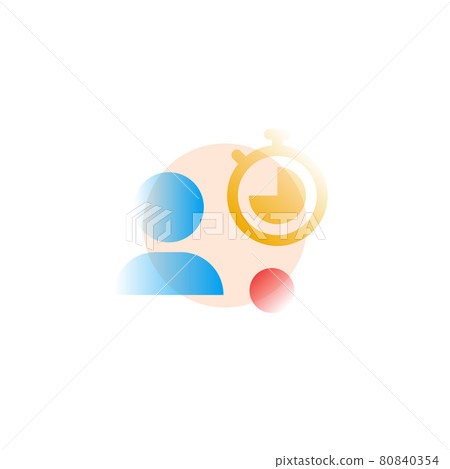 Be online. Vector icon in gradient style - Stock Illustration [80840354 ...