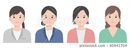 Illustration set of working women - Stock Illustration [80841704] - PIXTA