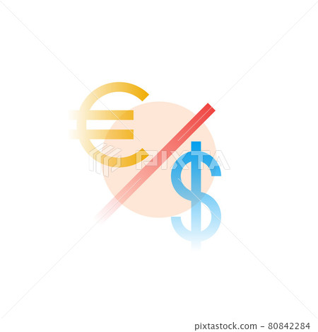 Select currency. Vector icon in gradient style - Stock Illustration ...