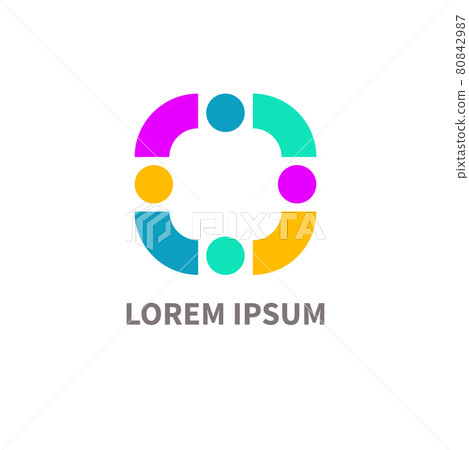 People community logo. Team symbol. Trust icon - Stock Illustration ...