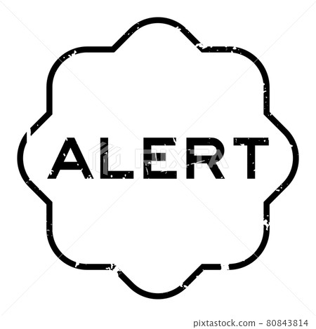Grunge black alert word rubber seal stamp on... - Stock Illustration ...