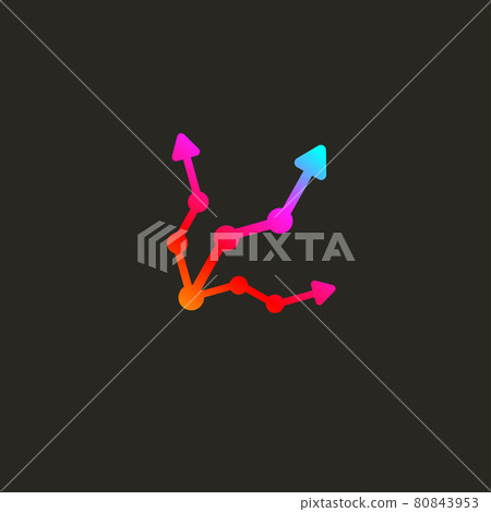 Arrow up business logo. Development and... - Stock Illustration ...