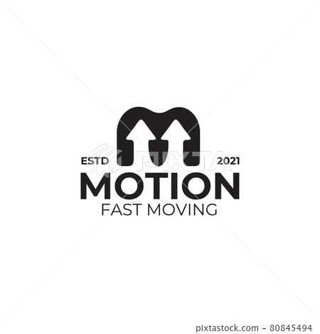 M letter motion logo design template - Stock Illustration [80845494 ...