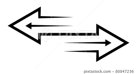 Transfer exchange arrows contour icon isolated... - Stock Illustration ...
