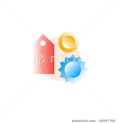Price. Vector icon in gradient style. Editable... - Stock Illustration ...