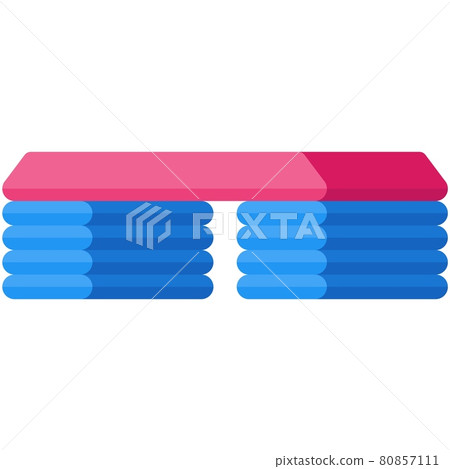 Training step platform fitness, sport equipment... - Stock Illustration ...